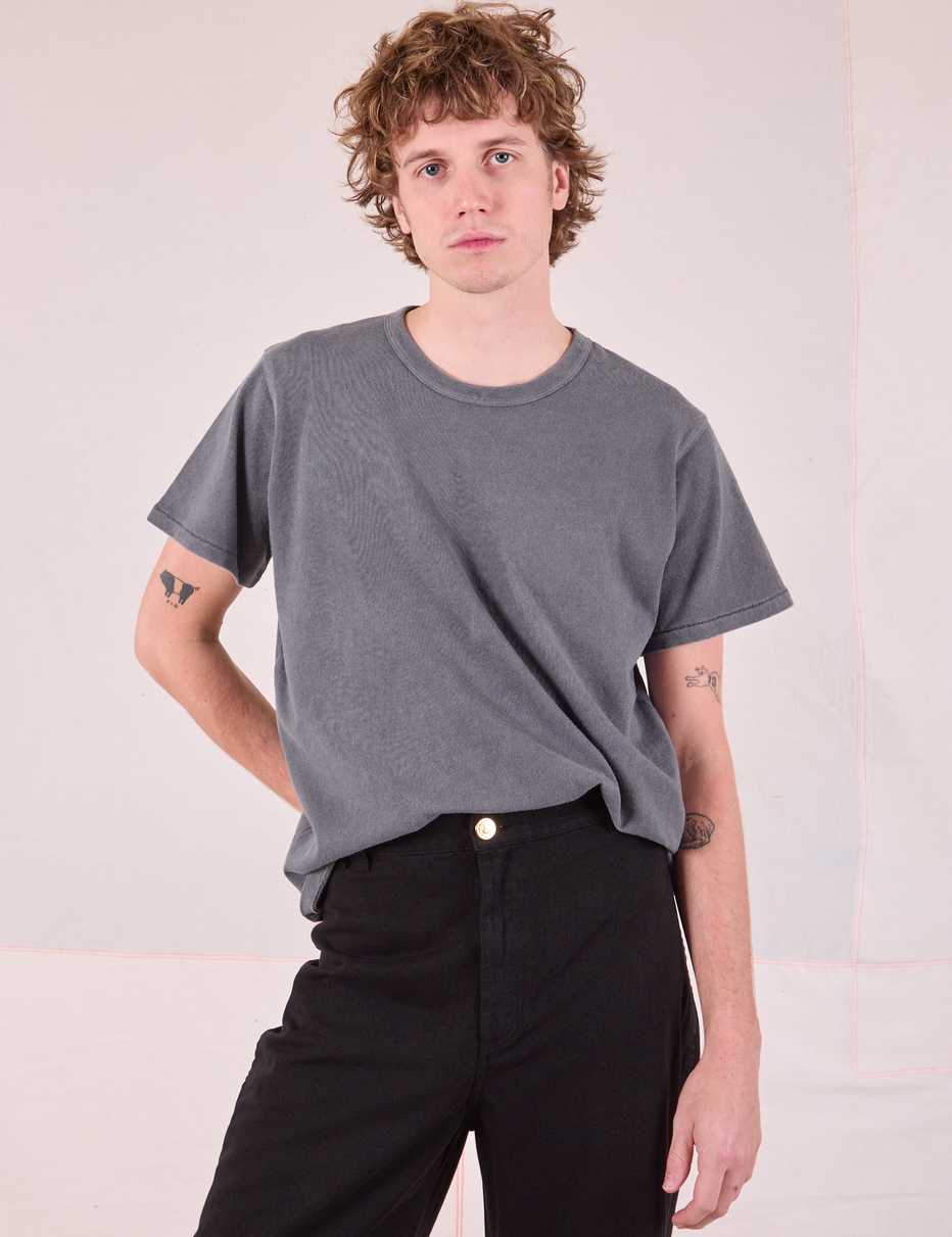 Burly Tee - Washed Grey – BIG BUD PRESS