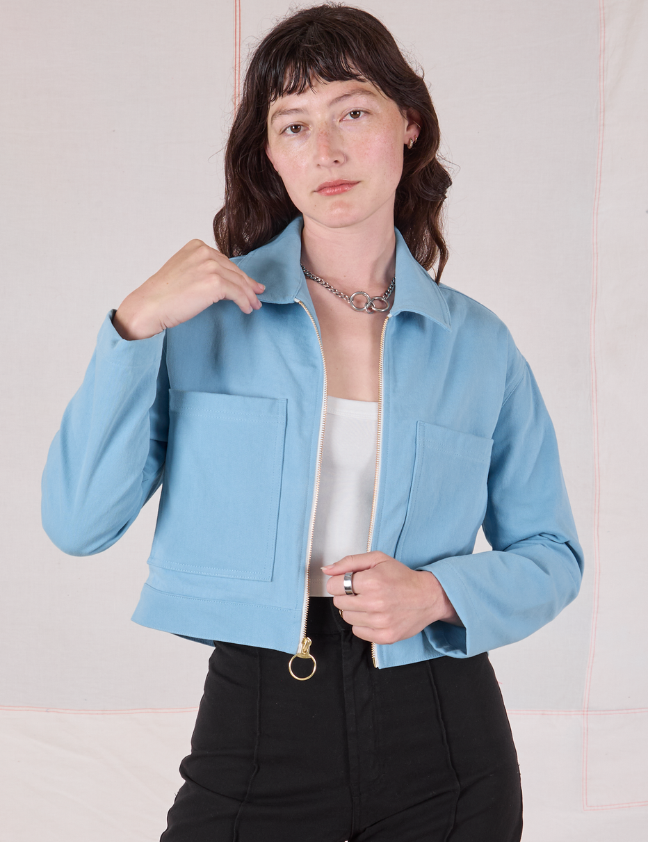 Mechanic Jacket - Baby Blue – BIG BUD PRESS