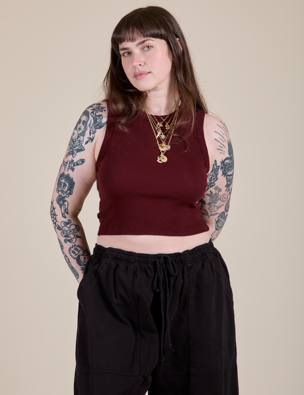 Muscle Tee - Red Wine – BIG BUD PRESS