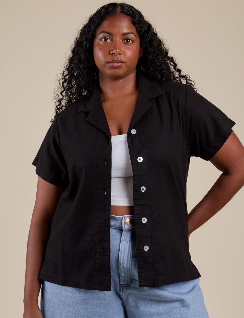 Pantry Button-Up - Basic Black – BIG BUD PRESS