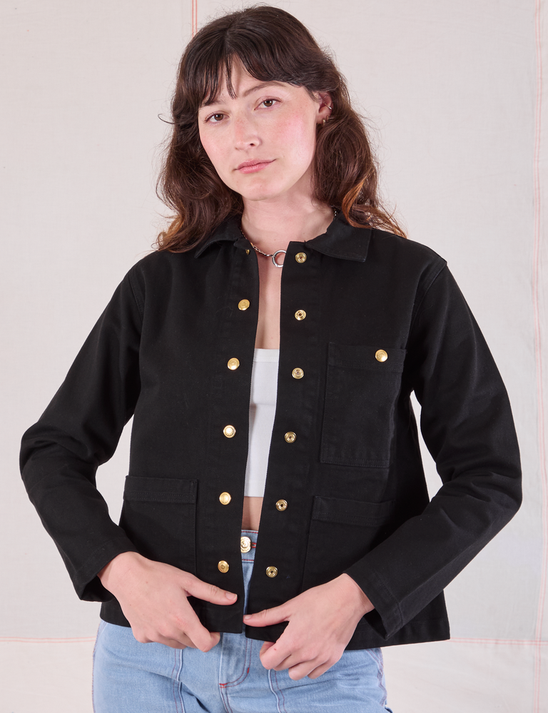 Denim Work Jacket - Basic Black – BIG BUD PRESS