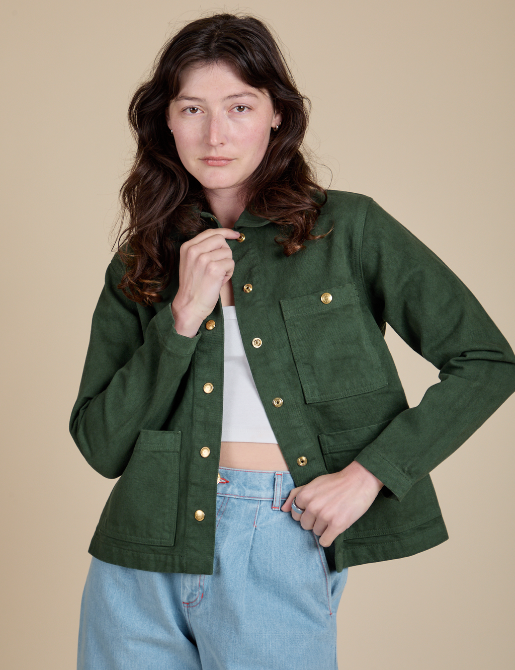 Denim Work Jacket - Swamp Green *FINAL SALE* – BIG BUD PRESS