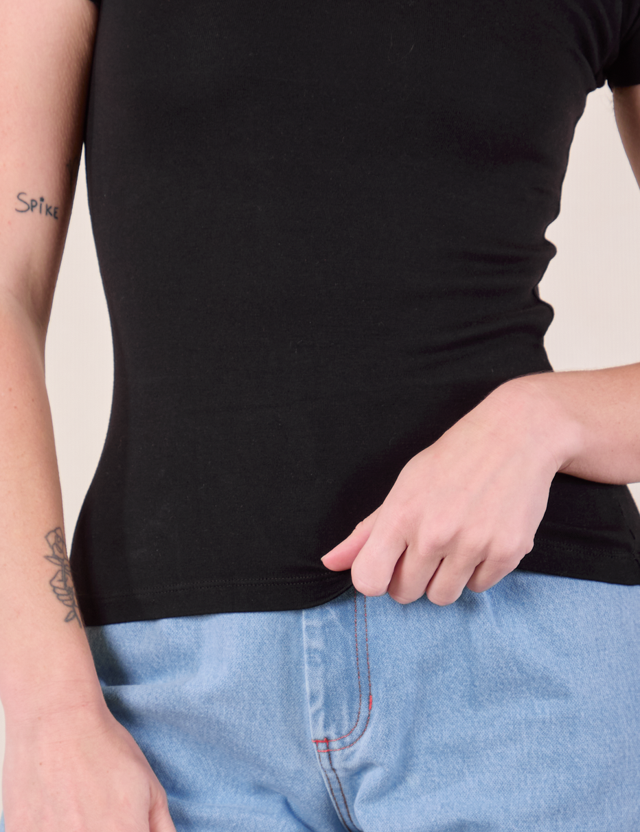 Baby Tee - Basic Black – BIG BUD PRESS