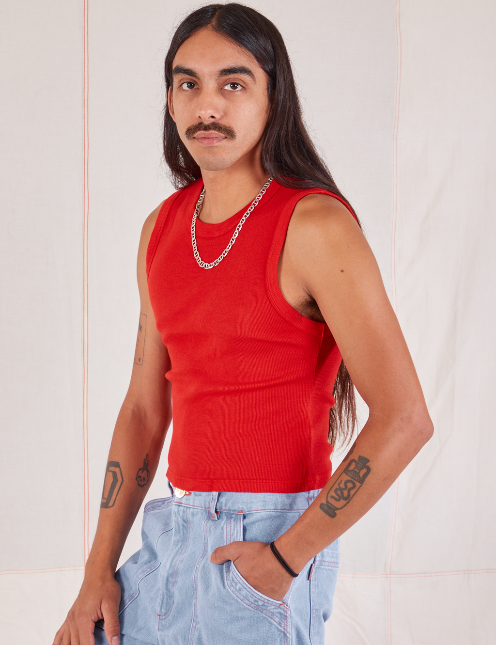 Muscle Tee - Mustang Red – BIG BUD PRESS