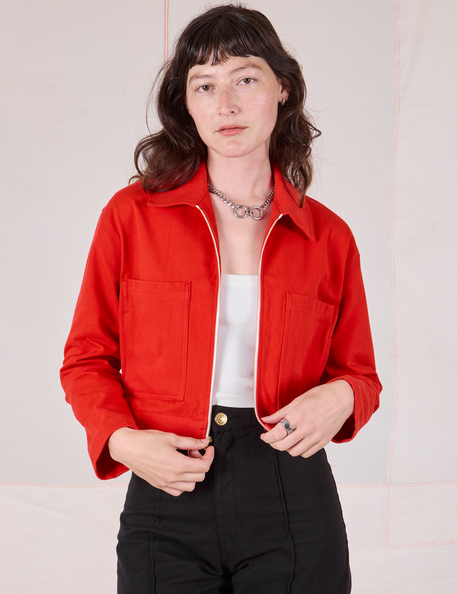 Mechanic Jacket - Mustang Red – BIG BUD PRESS