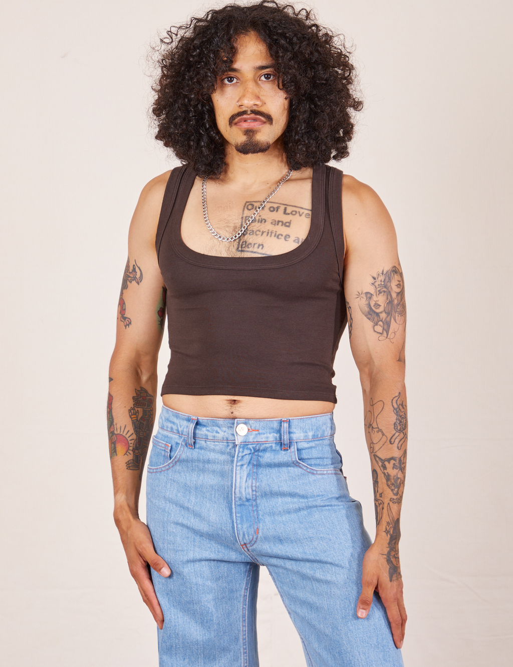 Cropped Tank Top - Espresso Brown – BIG BUD PRESS