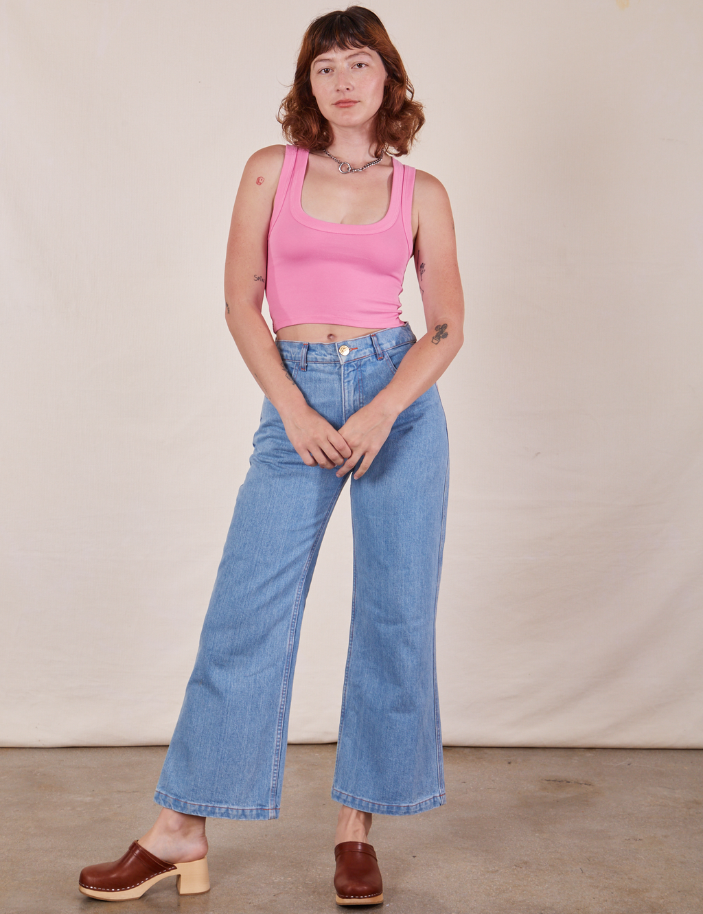 Cropped Tank Top - Bubblegum Pink – BIG BUD PRESS