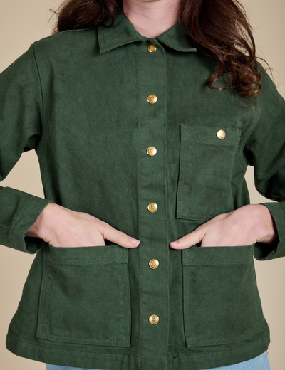 Denim Work Jacket - Swamp Green *FINAL SALE* – BIG BUD PRESS