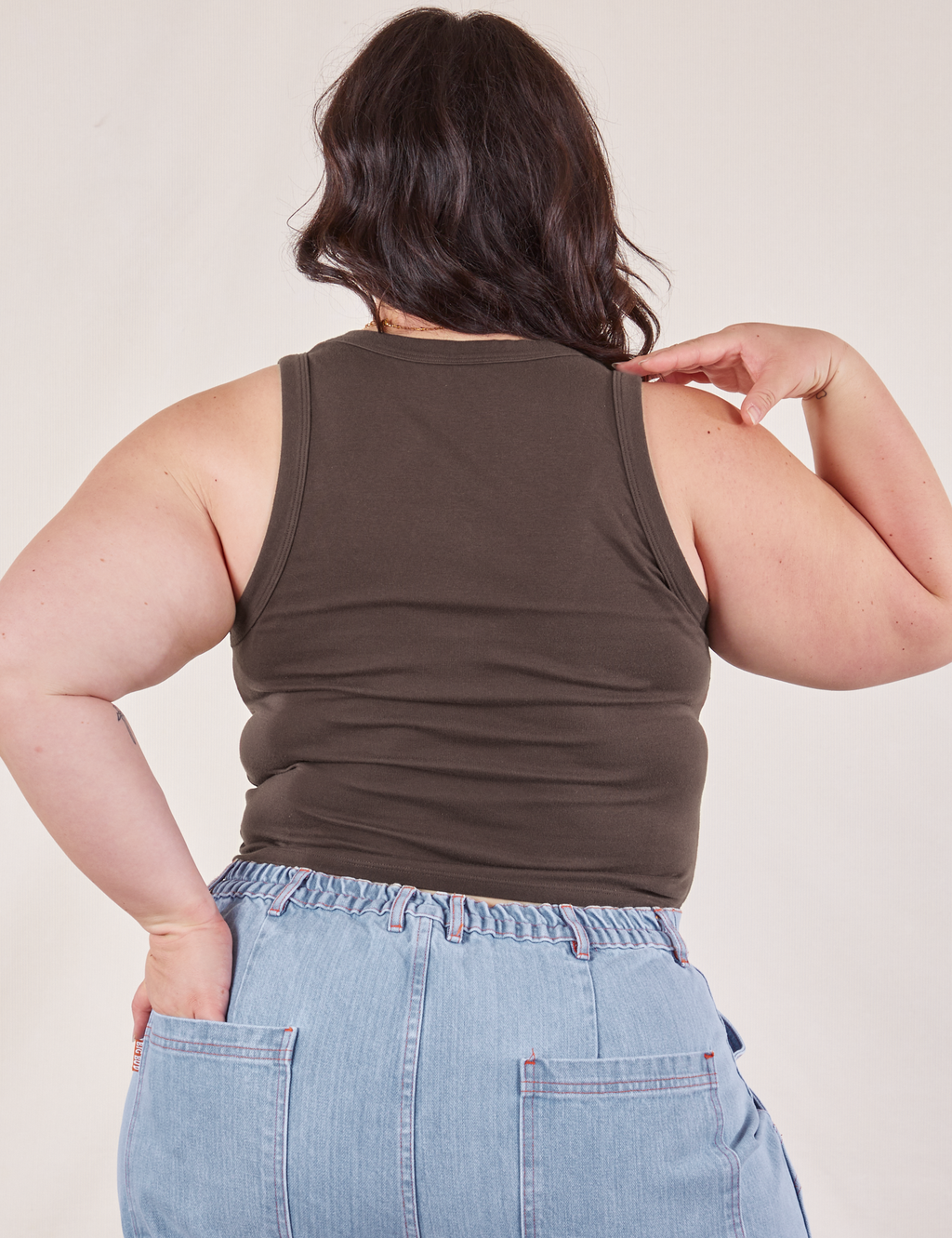 Cropped Tank Top - Espresso Brown – BIG BUD PRESS