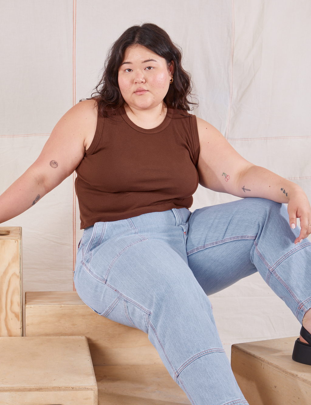 Muscle Tee - Fudgesicle Brown – BIG BUD PRESS