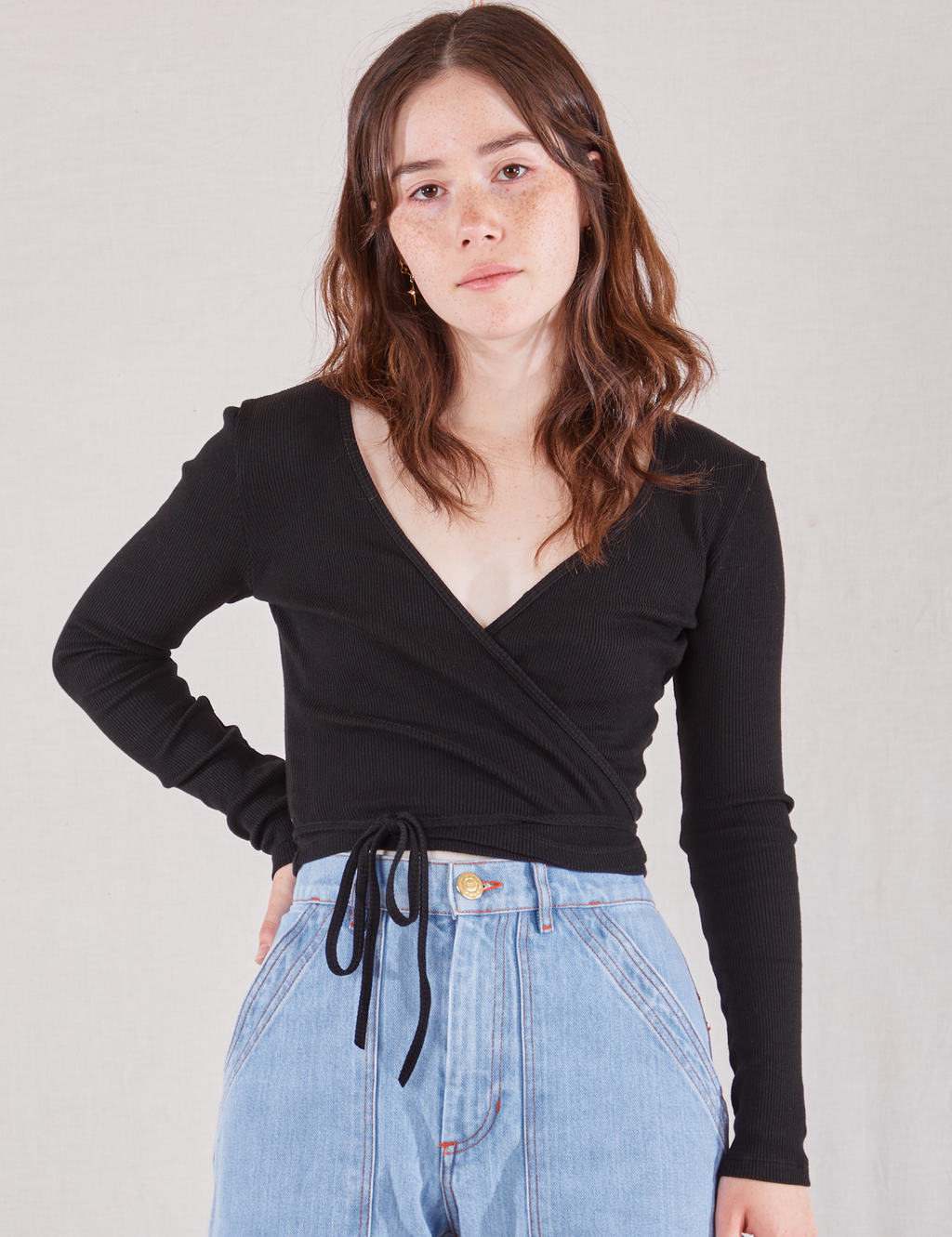 Wrap Top - Basic Black – BIG BUD PRESS