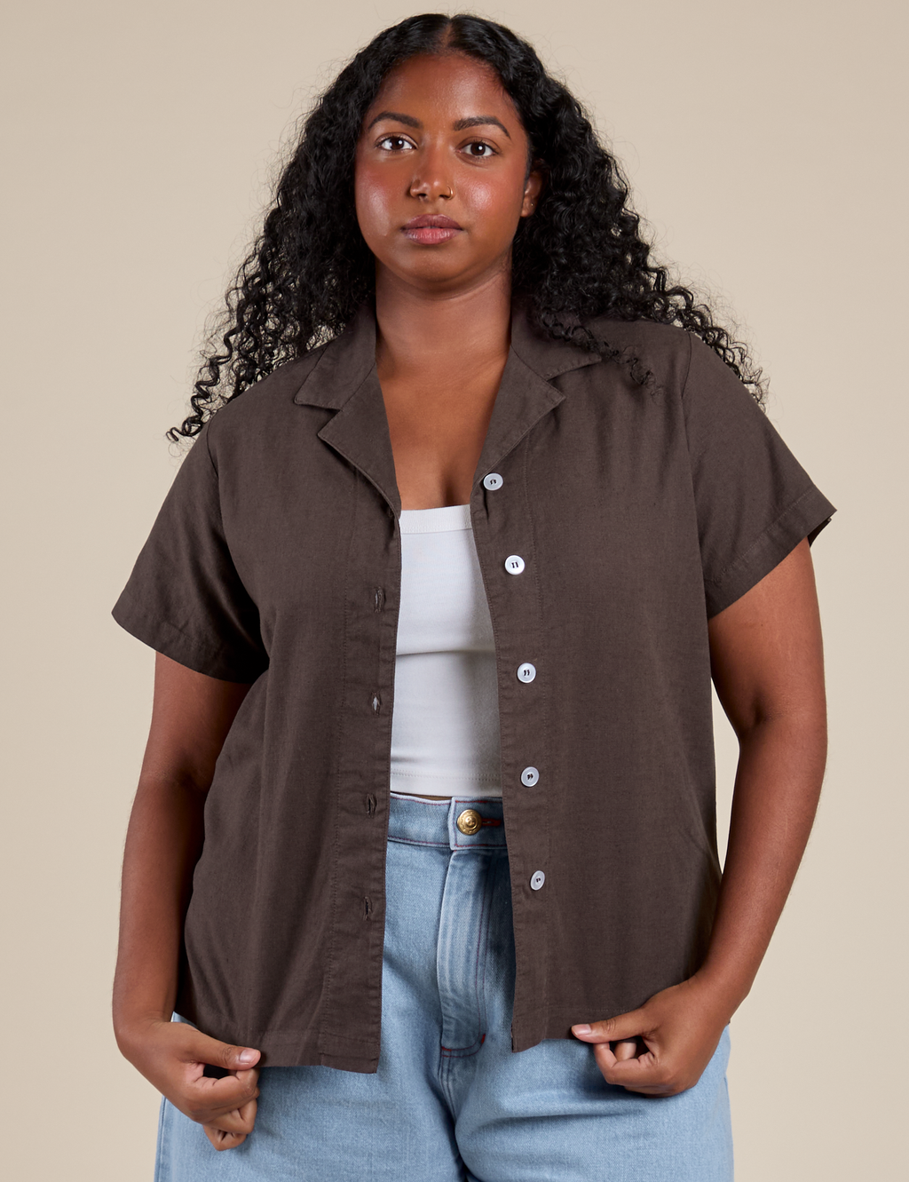 Pantry Button-Up - Espresso Brown – BIG BUD PRESS