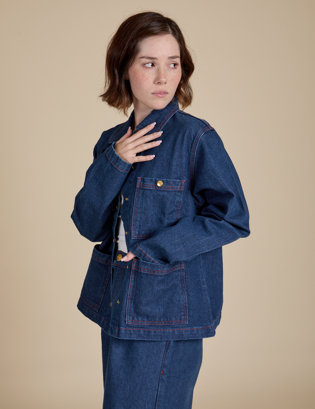 Indigo Denim Work Jacket - Dark Wash – BIG BUD PRESS
