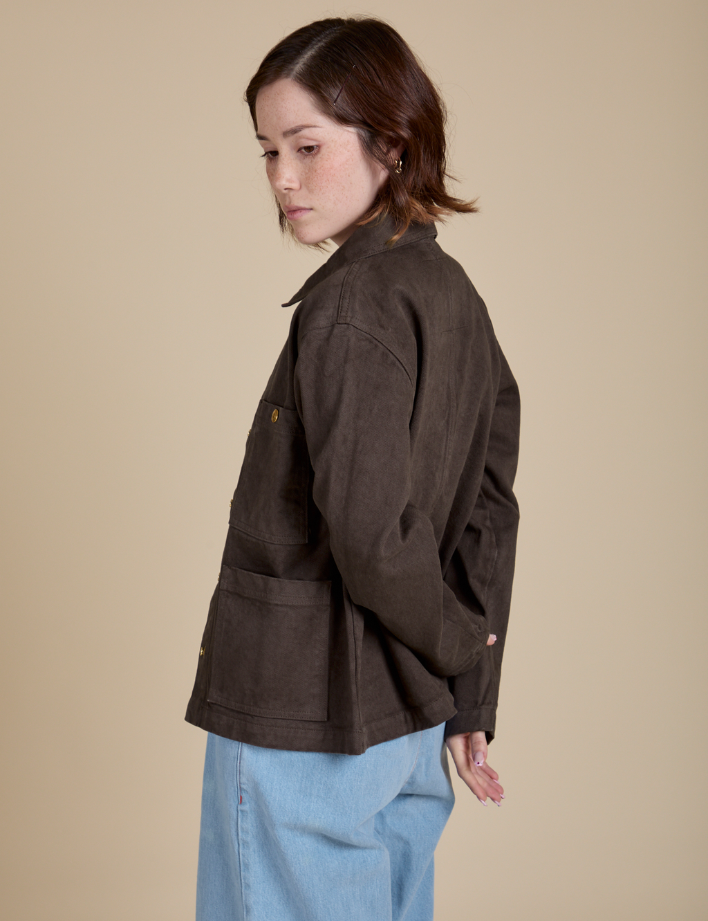 Denim Work Jacket - Espresso Brown – BIG BUD PRESS