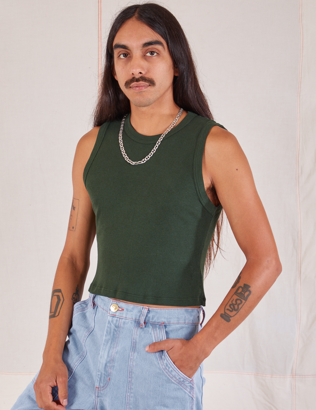Muscle Tee - Swamp Green – BIG BUD PRESS