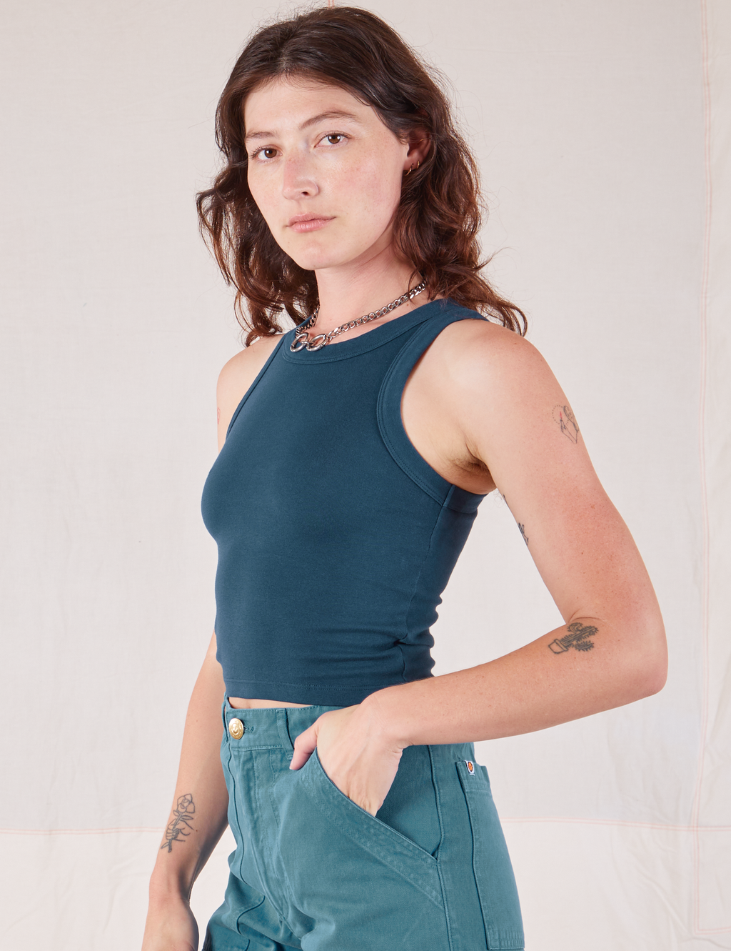Racerback Tank - Lagoon – BIG BUD PRESS