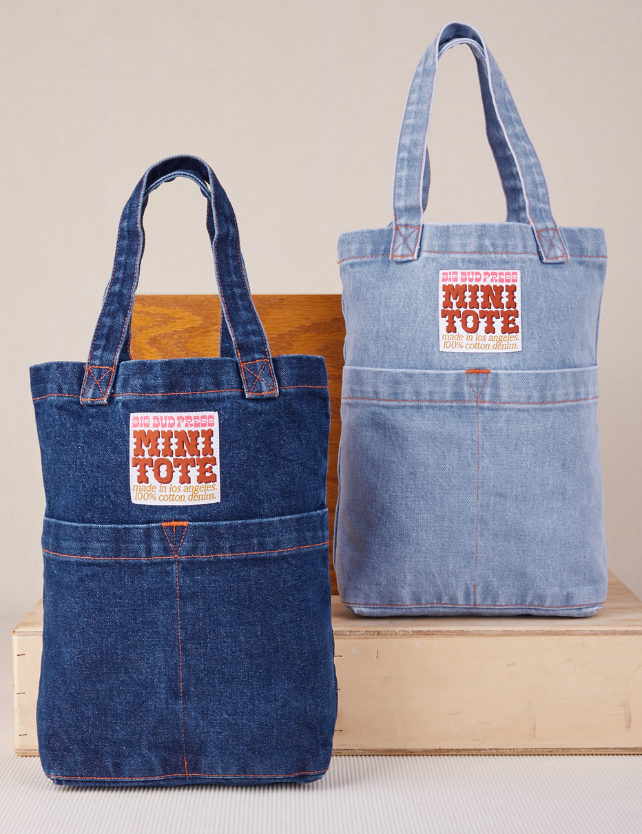 Denim Mini Tote Bags – BIG BUD PRESS