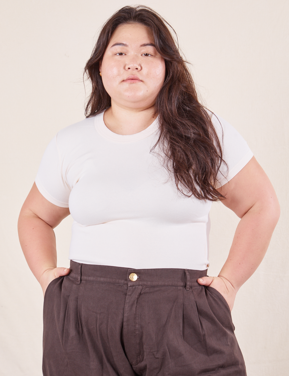 Baby Tee - Vintage Tee Off-White – BIG BUD PRESS