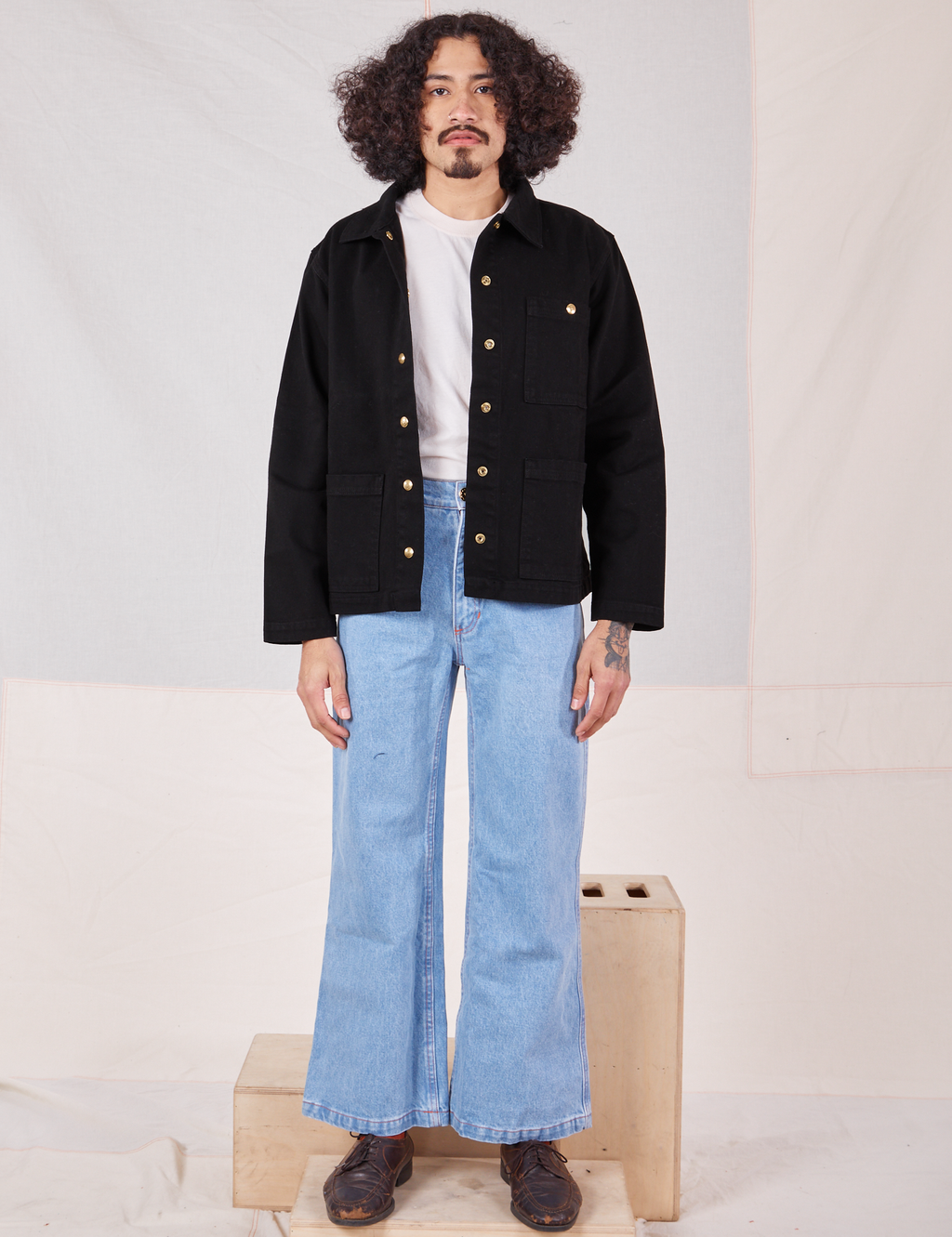 Denim Work Jacket - Basic Black – BIG BUD PRESS