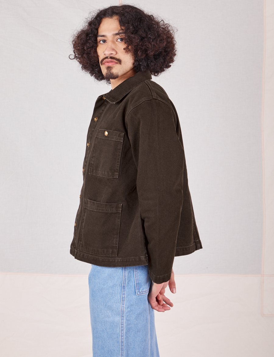 Denim Work Jacket - Espresso Brown – BIG BUD PRESS