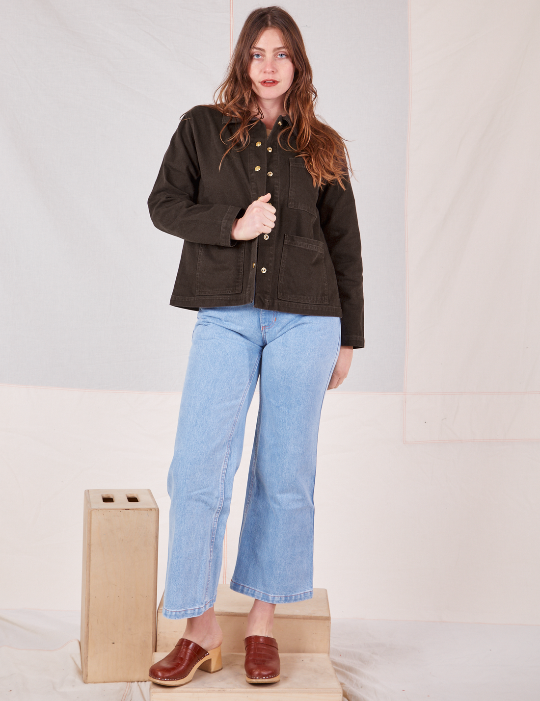 Denim Work Jacket - Espresso Brown – BIG BUD PRESS